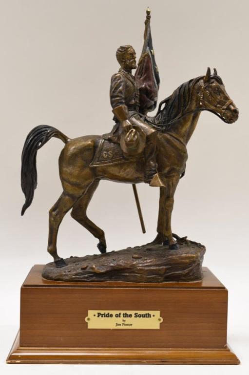 Franklin Mint Ltd Ed Robert E. Lee Bronze Statue