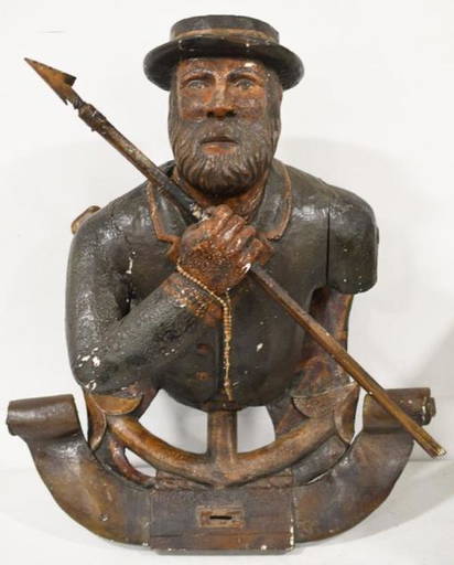 Antique British Maritime Ships Figurehead