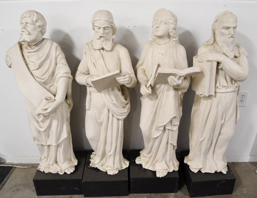 Antique Group Of 4 Religious Plaster Statues - Jan 11, 2020 | Kraft ...