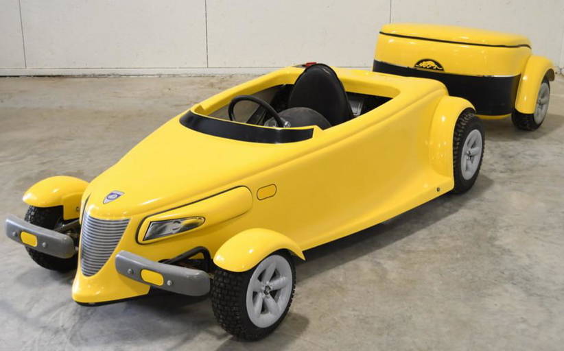 Custom Plymouth Prowler Gas Go Kart W/ Trailer