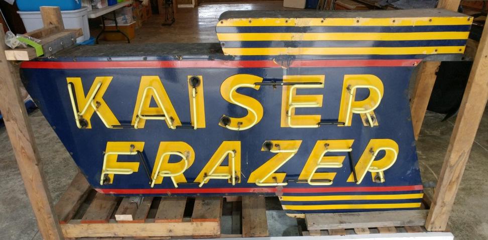 Kaiser Frazer DSP Dealership Neon Sign - Jan 25, 2020 | Kraft Auction ...