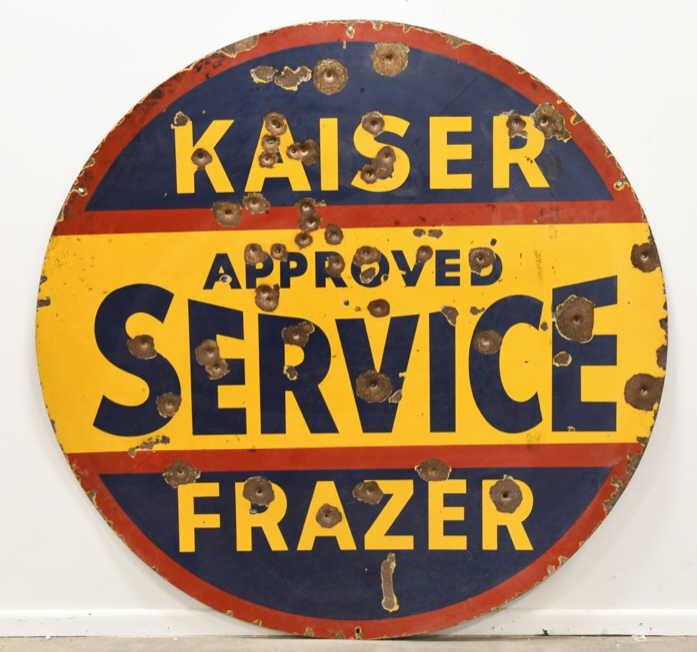 Large DSP Kaiser Frazer Service Advertising Sign - Jan 25, 2020 | Kraft ...