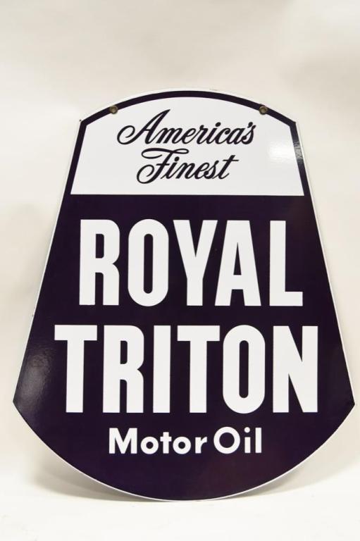 Dsp Royal Triton Motor Oil Advertising Sign