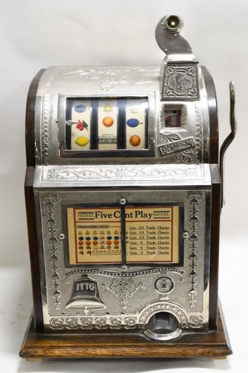 Restored Mills 5¢ Spearmint Cast Iron Slot Machine - Jan 25, 2020 ...