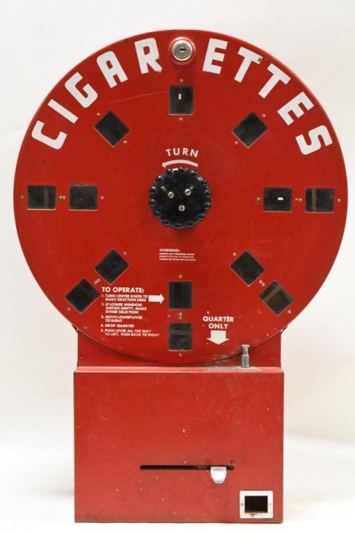 Vintage 25¢ Cigarette Vending Machine