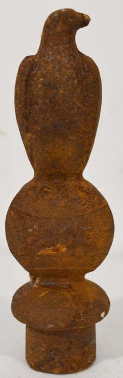 Vintage Cast Iron Case Eagle Fence Post Topper