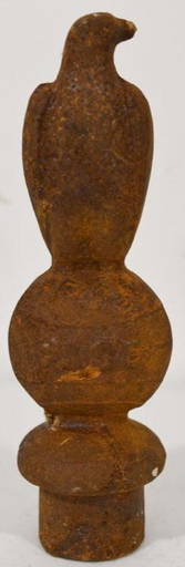 Vintage Cast Iron Case Eagle Fence Post Topper