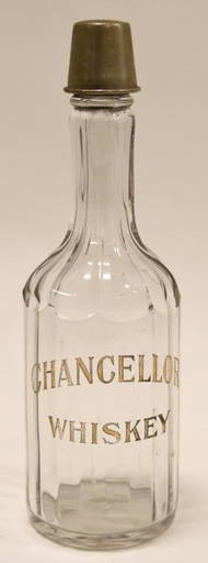 Antique Blown Glass Chancellor Whiskey Bottle