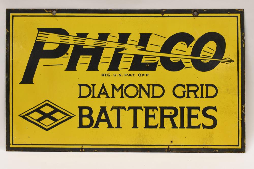 Early DSP Philco Batteries Advertising Sign - Jan 25, 2020 | Kraft ...