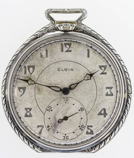 1928 Elgin 479 17 Jewel Open Face Pocket Watch