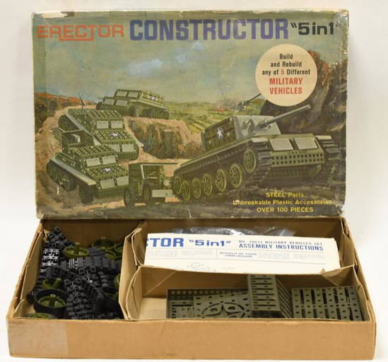 5 In 1 Military Erector Constructor Set In Box