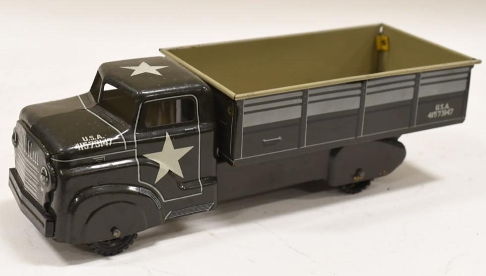 Vintage Marx U.S. Army Truck - Apr 25, 2020 | Kraft Auction Service in IN