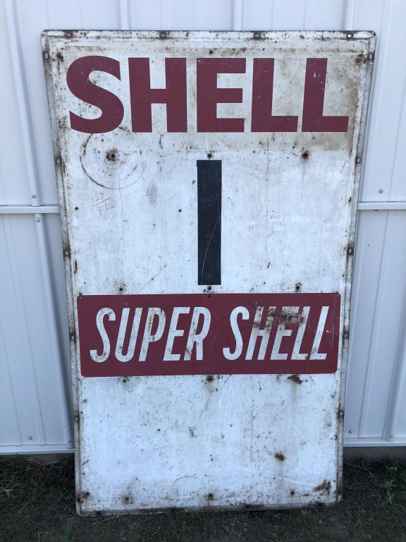 Vintage Shell Gas Station Price Sign - Sep 12, 2020 | Kraft Auction ...