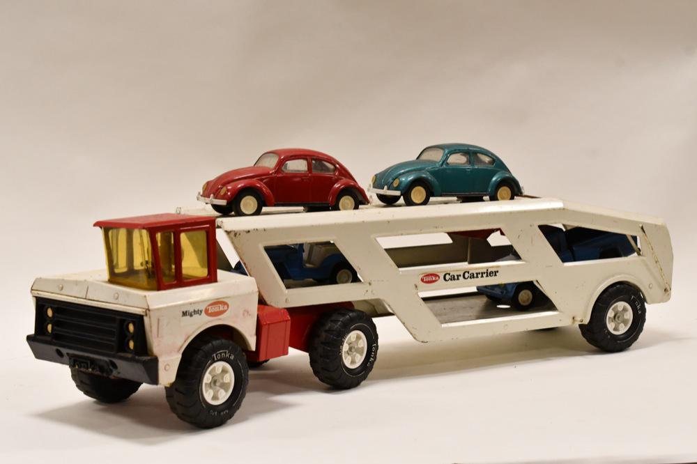 Mighty Tonka Car Carrier W/ Cars