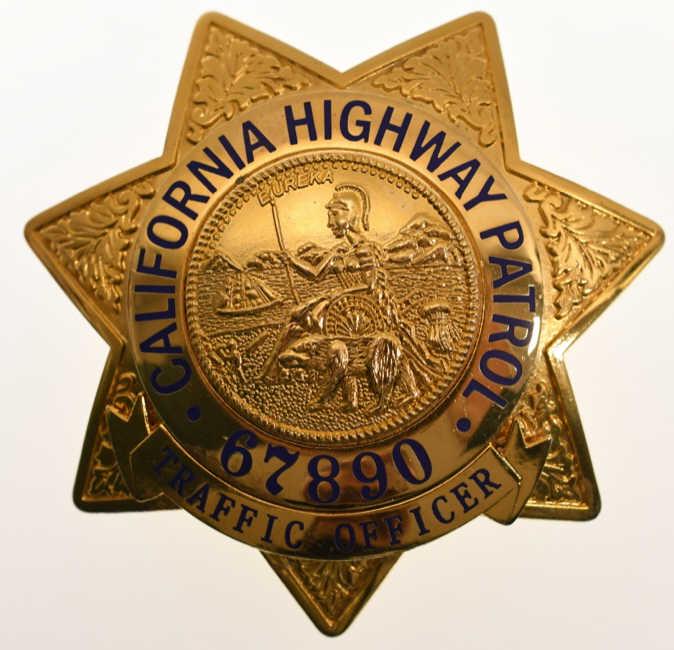 California Highway Patrol Traffic Officer Badge