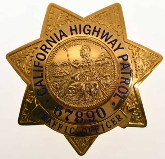 California Highway Patrol Traffic Officer Badge
