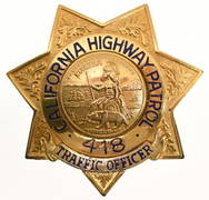 California Highway Patrol Traffic Officer Badge