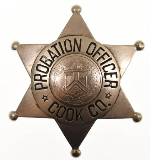 Obsolete Cook Co. Illinois Probation Officer Badge