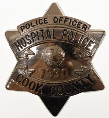 Obsolete Cook Co. Illinois Hospital Police Badge