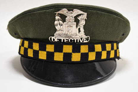 Vintage Obsolete New York City Police Officer Visor Cap