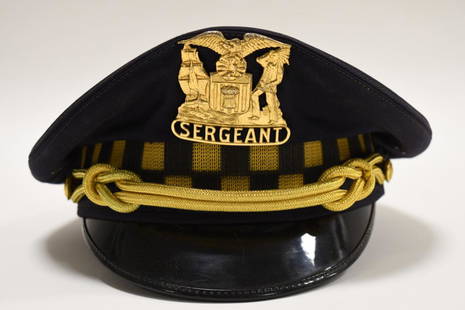 Vintage Obsolete New York City Police Officer Visor Cap
