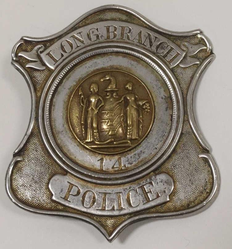 Early Obsolete Long Branch Police Badge No.14