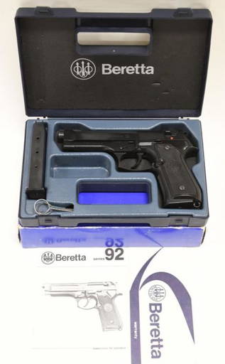 Beretta Model 92f 9mm Semi Auto Pistol In Box