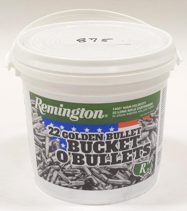 1400 Rounds Remington 22lr Bucket O' Bullets