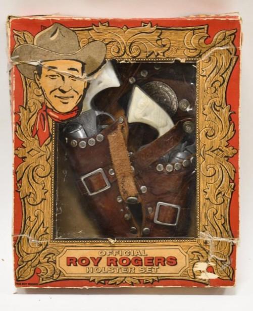 Kilgore Roy Rogers Cap Guns W/ Holster Set
