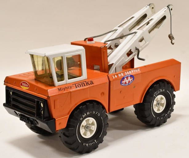 Mighty Tonka Double Boom Aa Wrecker Tow Truck