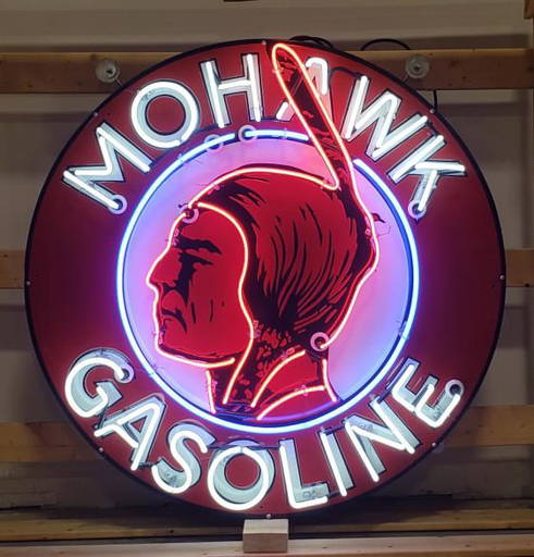 Ssp Mohawk Gasoline Neon Advertising Sign