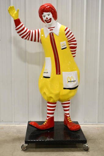 Life Size Ronald Mcdonald Fiberglass Statue