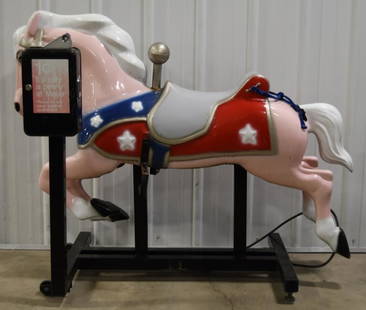Vintage Coin Op Mechanical Horse, Circa 1950s, "ride Sandy 10 Cent", In ...