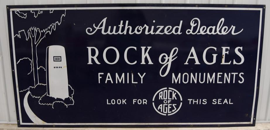 Vintage 8ft DSP Rock Of Ages Tombstones Adv Sign - Jan 31, 2021 | Kraft ...