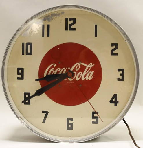Vintage Coca Cola Lackner Advertising Clock