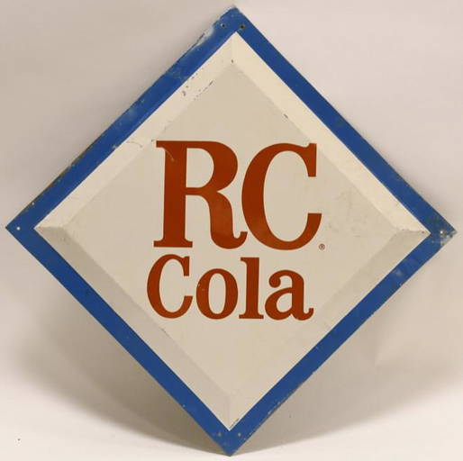 Vintage Sst Embossed Rc Cola Advertising Sign