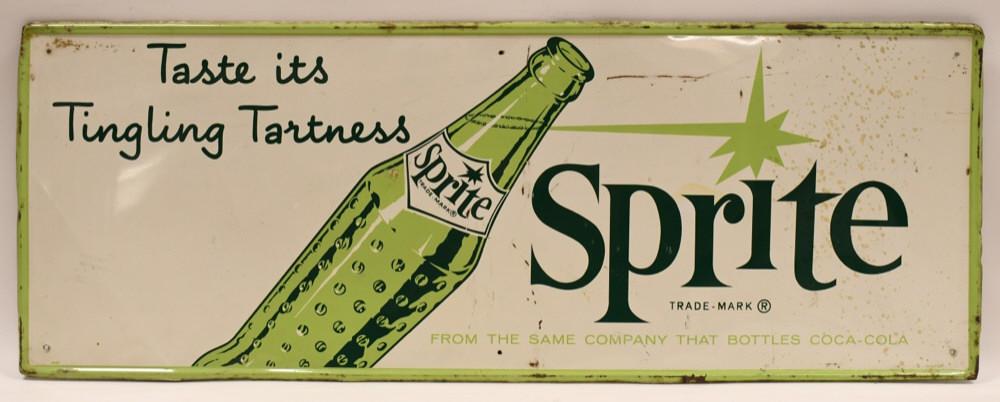 Vintage Sst Embossed Frame Sprite Adv Sign