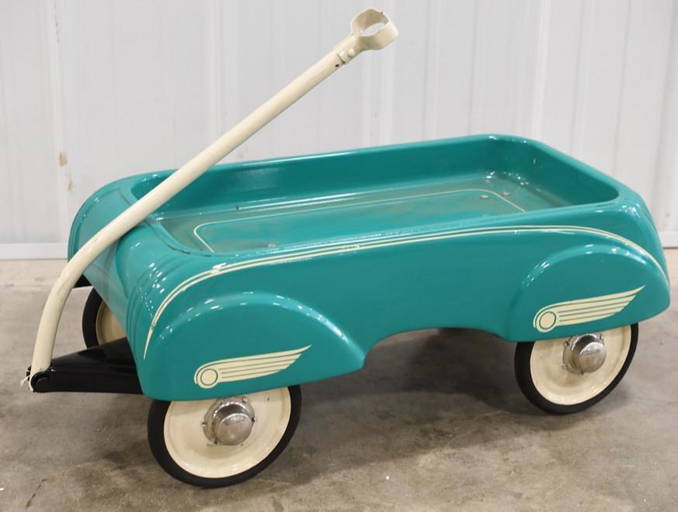 Restored Art Deco Streamline Childs Wagon