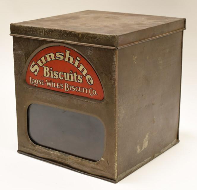 Vintage Sunshine Biscuits Store Display Tin