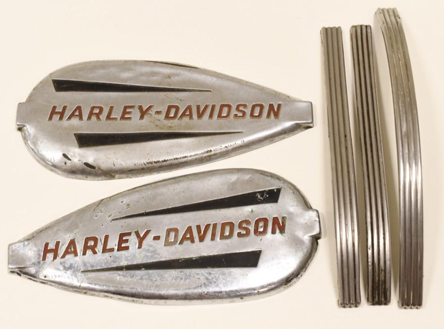 1940 46 Hd Knucklehead Flathead Tank Emblems Trim