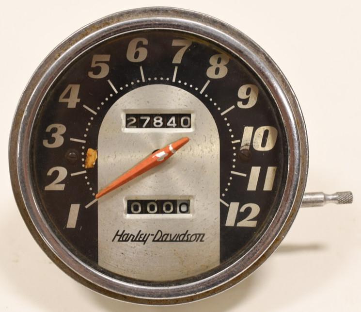 1962 67 Hd Panhead Tombstone Speedometer