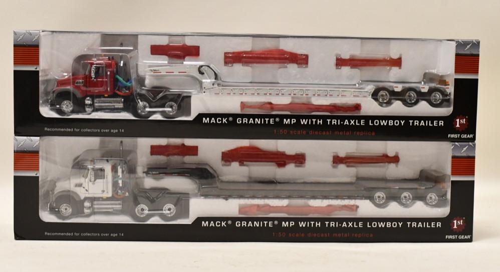 (2) 1/50 Mack Granite MP w Tri-Axle Lowboy Trailer - Apr 23, 2021 ...