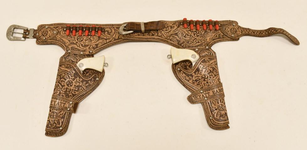 Actoy Spitfire Cap Gun Set W/ Wyatt Earp Holster