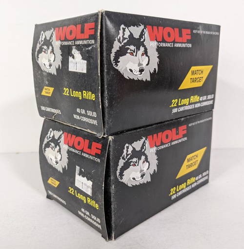 1000 Rounds Wolf .22 LR Cartridges In Boxes - Apr 17, 2021 | Kraft ...