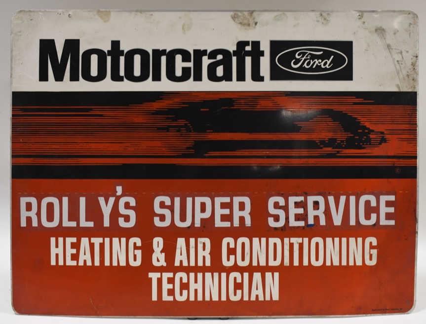 Vintage Sst Ford Motorcraft Advertising Sign