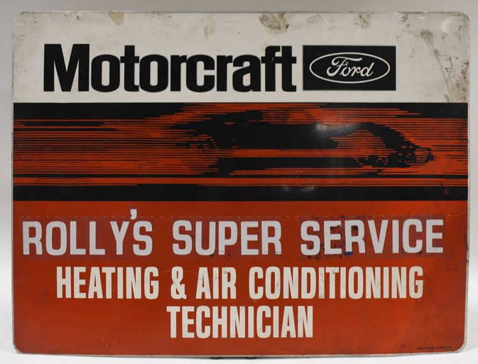 Vintage Sst Ford Motorcraft Advertising Sign