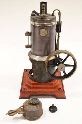 Early Marklin Germany Vertical Live Steam Engine