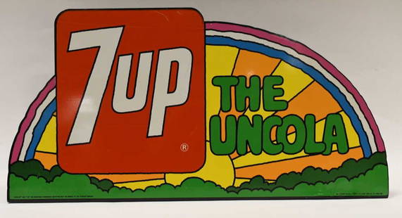 7up Tin Flange Sign