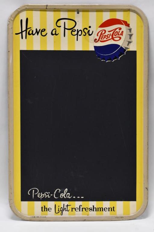 Pepsi Cola Chalk Board Menu Sign