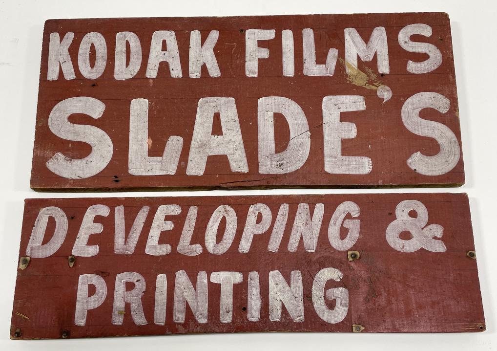 Vintage Kodak Film Developing Adv Wood Sign